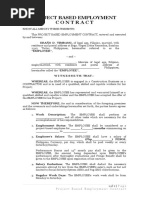 Project-Based Contract of Employment - Sample | PDF | Employment ...