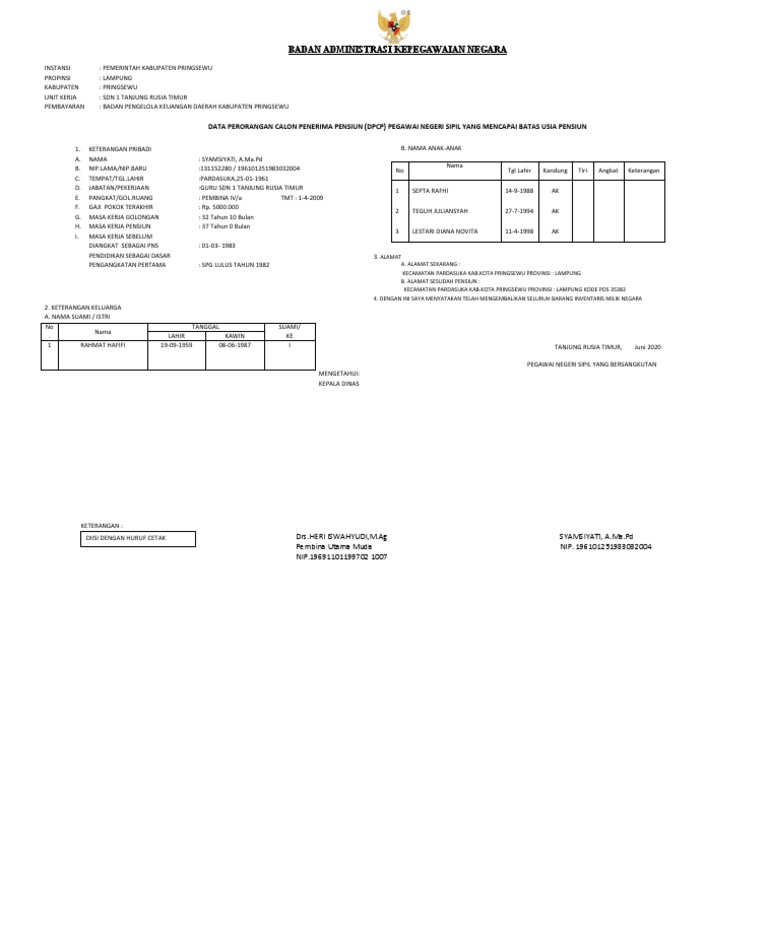 Badan Administrasi Kepegawaian Negara | PDF