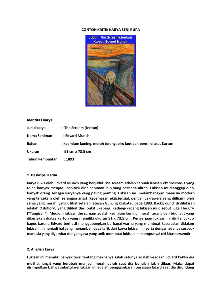 PDF Contoh Kritik Karya Seni Rup1 - Compress | PDF