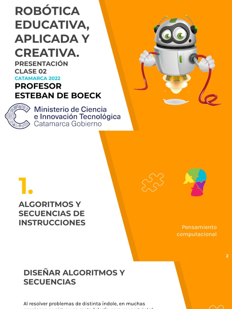 CLASE 01 - Robótica Educativa, Aplicada y Creativa CLASE 01 | PDF ...