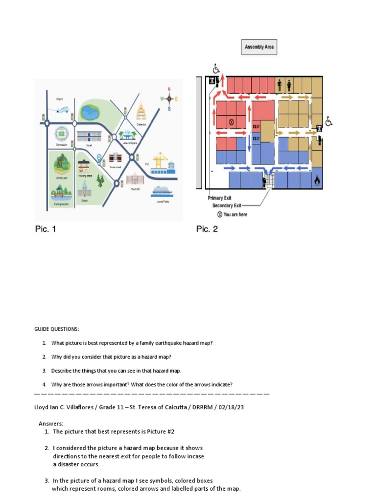 Family Earthquake Hazard Map Guide | PDF | Social Science
