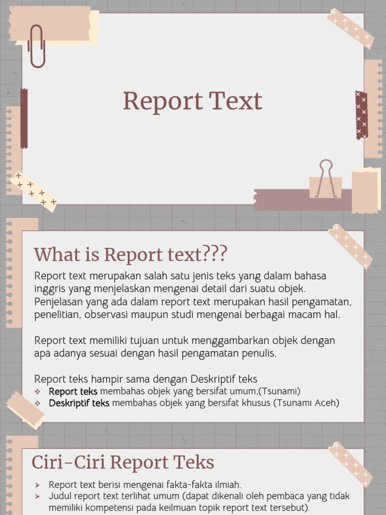 Materi Report Teks | PDF