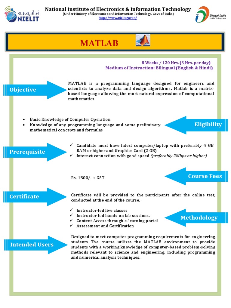 MATLAB Course for Engineering Students | PDF | Matlab | Computer ...