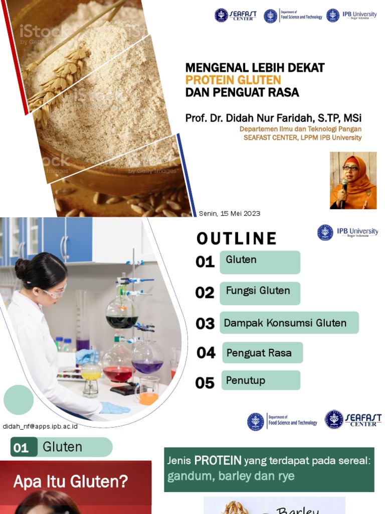Mengenal Lebih Dekat - Gluten & Penguat Rasa | PDF