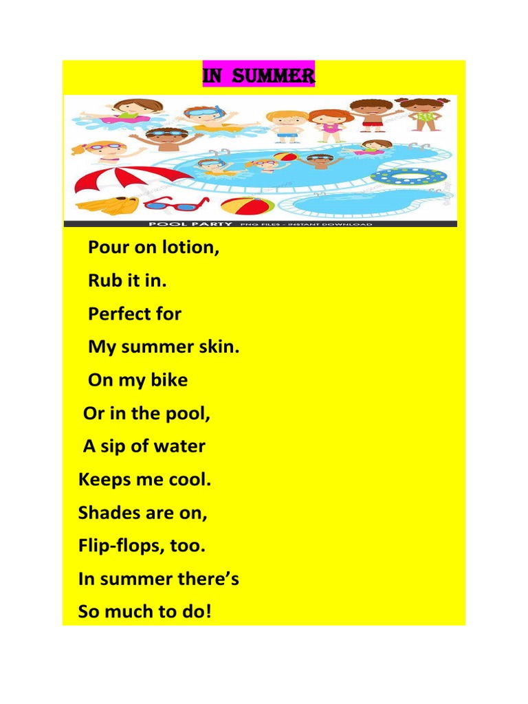 In Summer Poem | PDF
