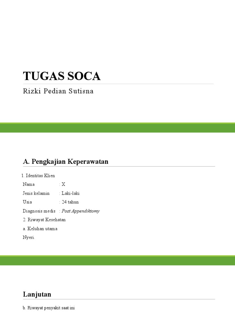 Rizky Pedian Sutisna - Tugas SOCA | PDF