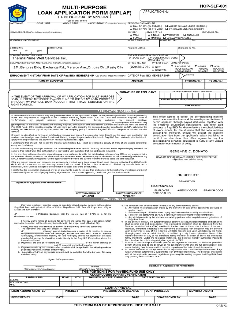 Pag-Ibig Loan | PDF | Loans | Interest