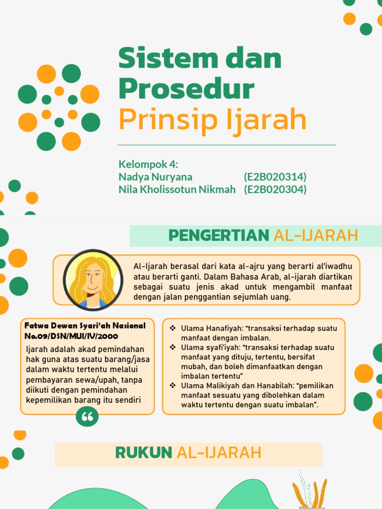 K4 PPT Sistem Dan Prosedur Prinsip Ijarah | PDF