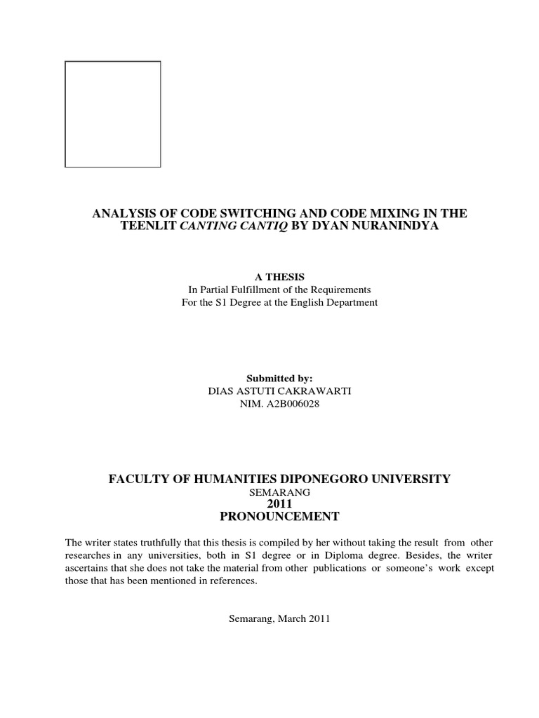 Analysis of Code Switching and Code Mixi | PDF | Multilingualism ... Analysis of Code Switching and Code Mixi | PDF | Multilingualism ...