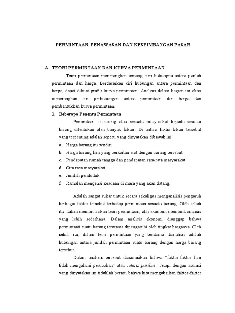 Makalah Permintaan | PDF