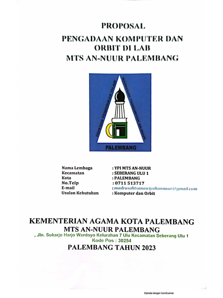 Proposal Mts An-Nuur | PDF