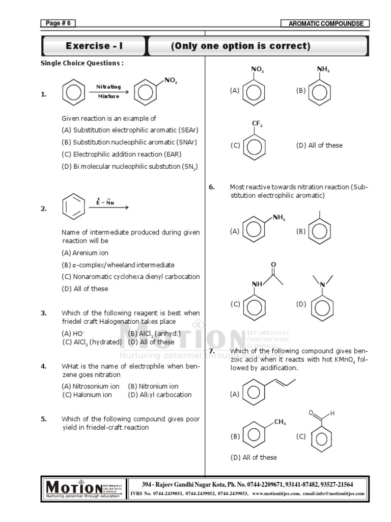 Exercise 1 | PDF | Organic Compounds | Chemistry