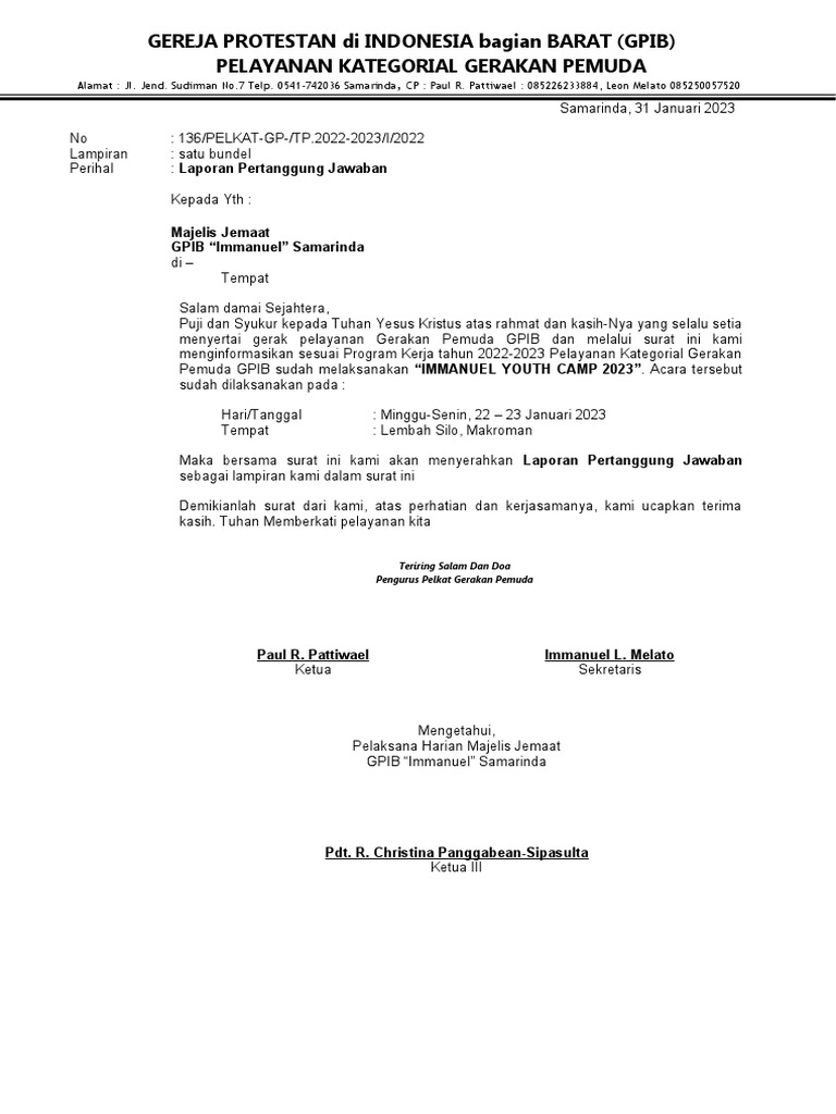 Srt. 136 LPJ IYC | PDF