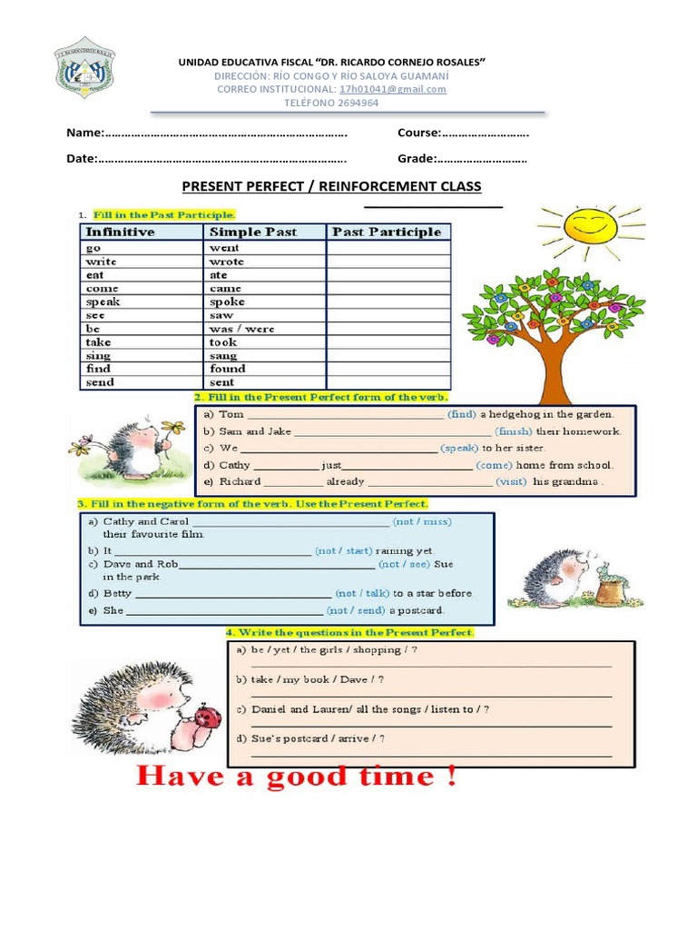 Present Perfect 2 | PDF