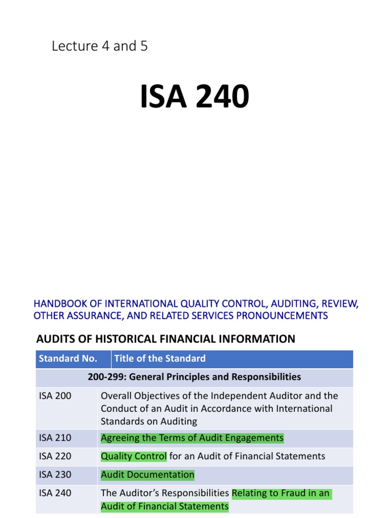 Lecture 4-5-240 - Fraud - Compatibility Mode | PDF | Audit | Financial Audit