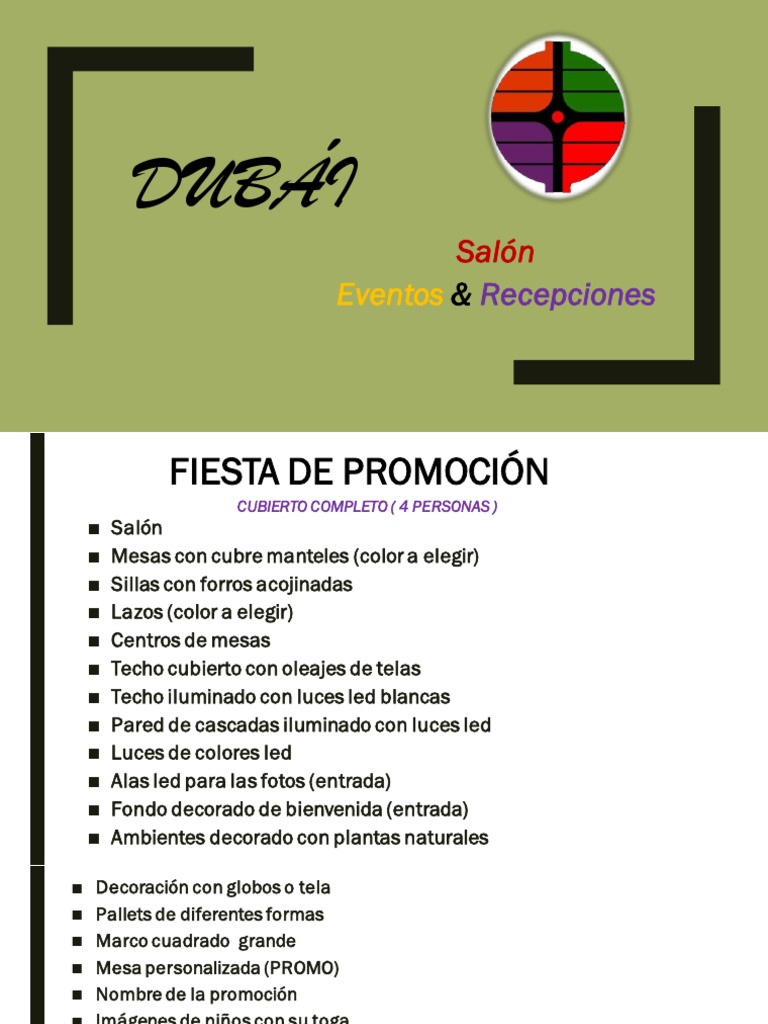 Proforma para Fiesta de Promoción | PDF