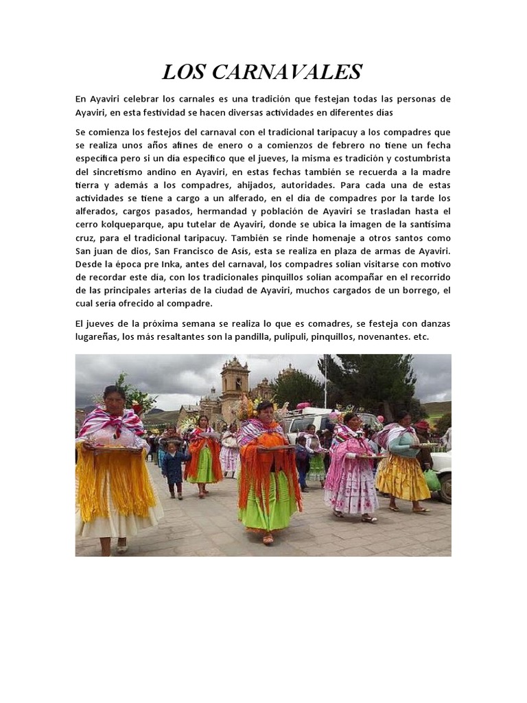 Los Carnavales | PDF