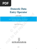 Domestic Data Entry Operator: (Job Role) | PDF | Vocational Education ...