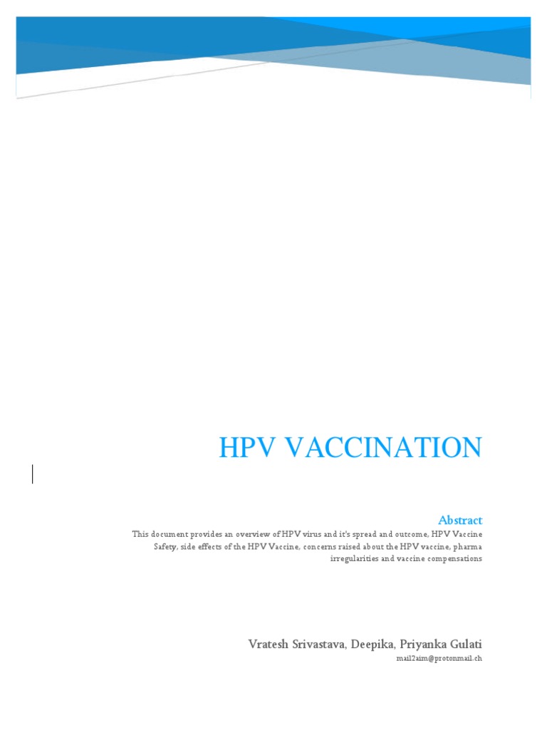 White Paper HPV v7 | PDF | Cervical Cancer | Public Health