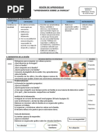 Sesion D1 PS Responsabilidades en Familia | PDF | Evaluación | Salón de clases