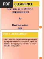 Line Clearance Checklist | PDF | Mechanical Engineering | Manufactured Goods