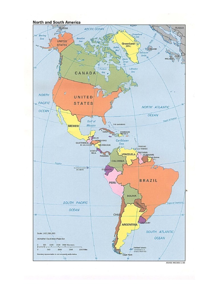 Mapa de America y Sus Paises | PDF