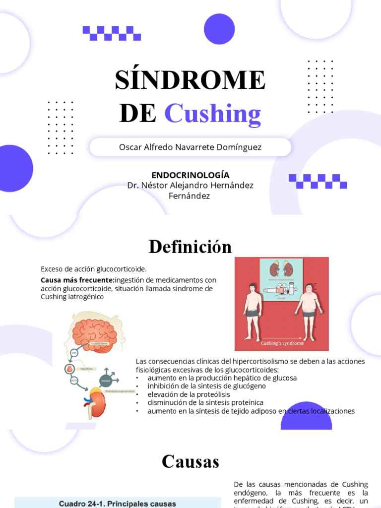 Sindrome y Enfermedad de Cushing | PDF | Hormona adrenocorticotrópica | Glucocorticoides