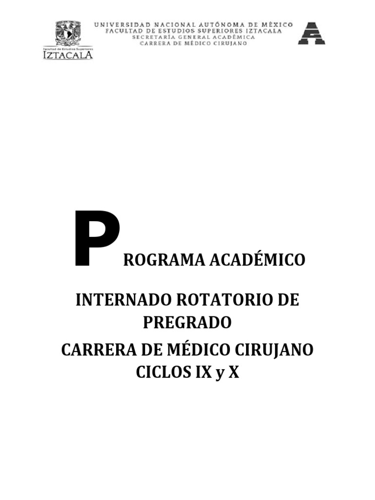 Programade Internado 1 Jul 21 | PDF | Plan de estudios | Evaluación