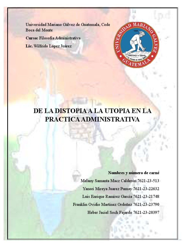 Investigación de La Distopia a La Utopia | PDF | utopía | Sociedad