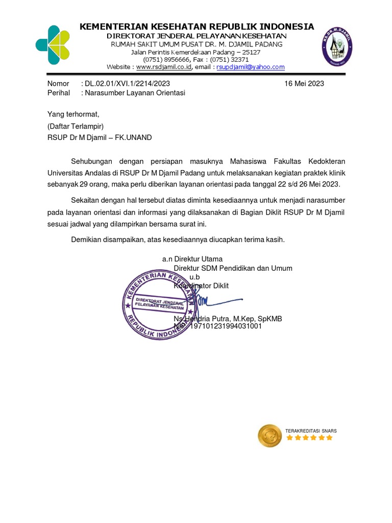 Undangan Narasumber | PDF