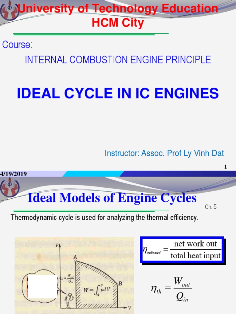 Chapter 6. Ideal Cycle in Engines | PDF | Engines | Physical Sciences