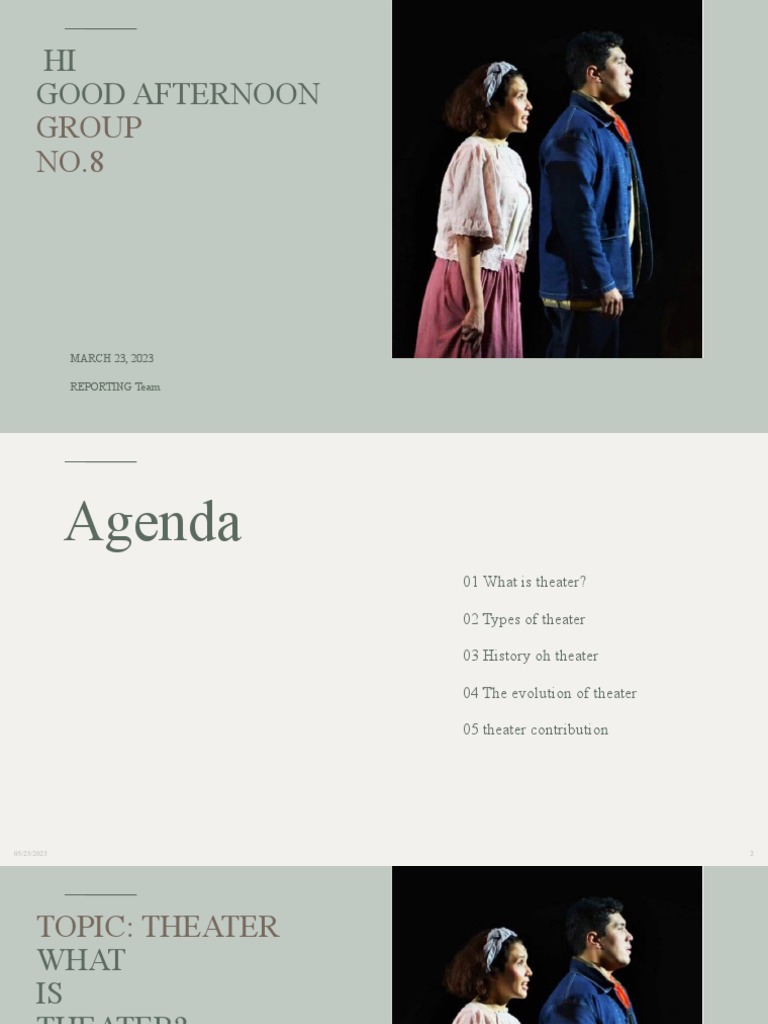 Theater Presentation | Download Free PDF | Theatre | Performing Arts