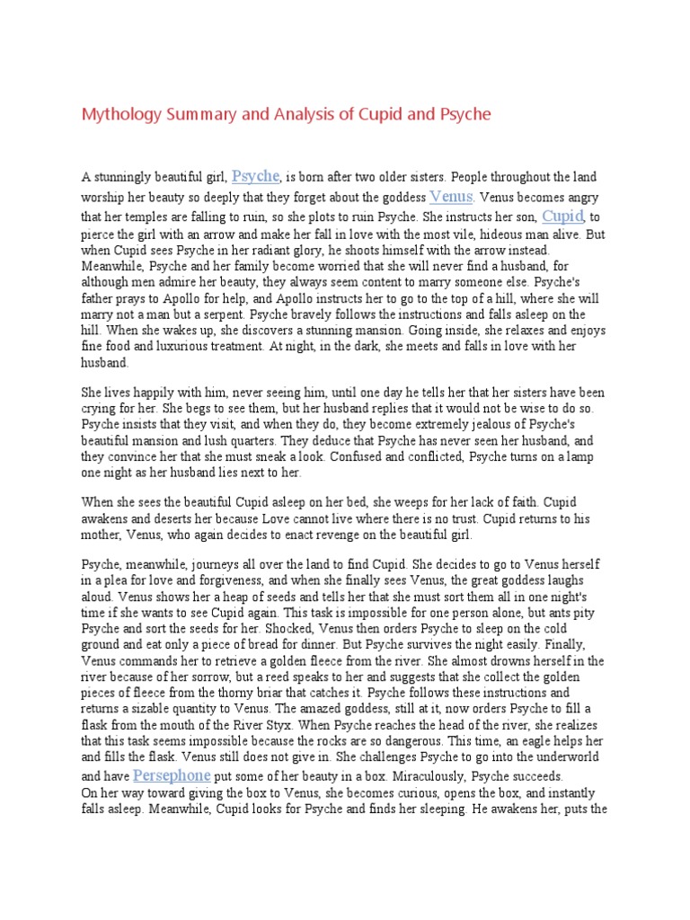 Cupid Analysis | PDF | Cupid | Persephone
