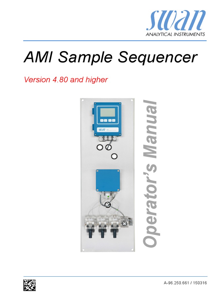 AMI Sample Sequencer Manual | PDF | Valve | Safety