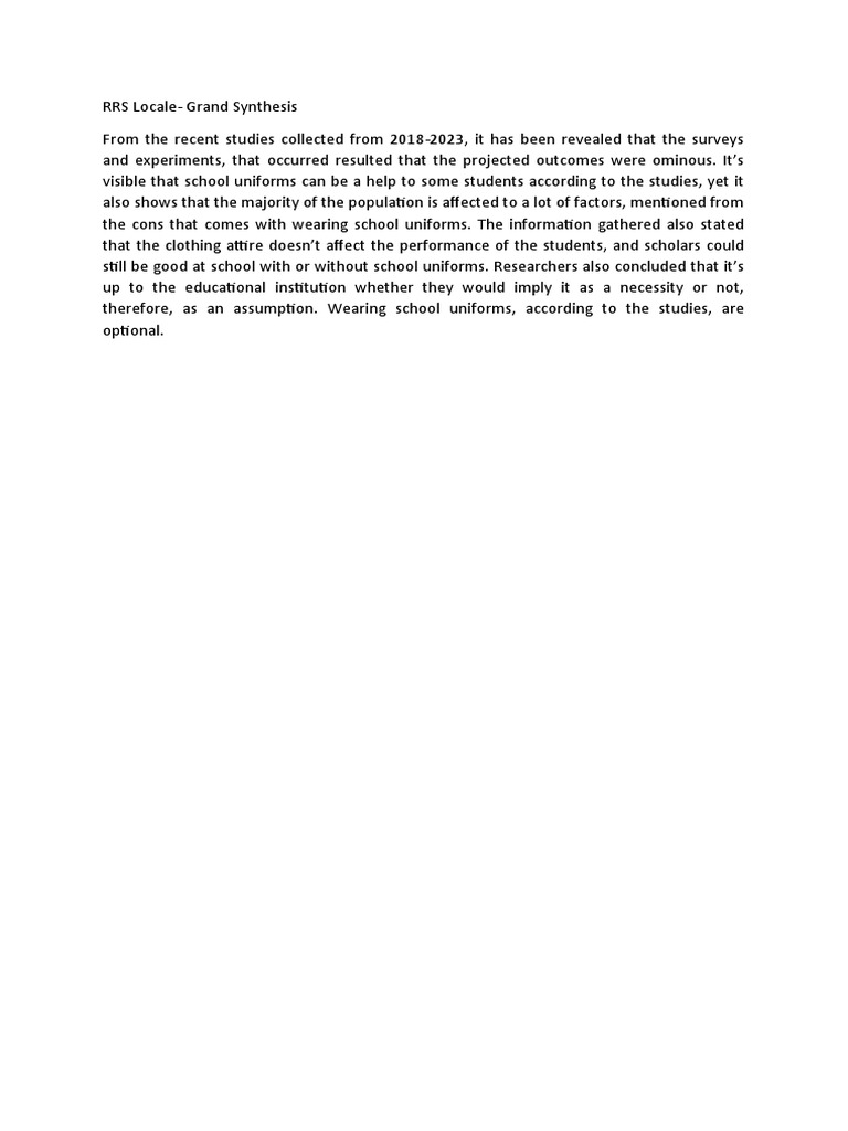 RRS LOCALE-Grand Synthesis | PDF