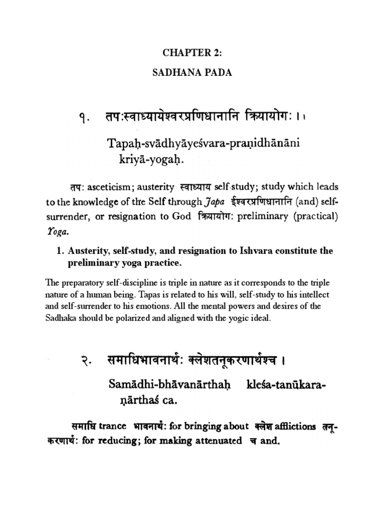 Understanding Sadhana Pada and Klesas | PDF | Prana | Yoga