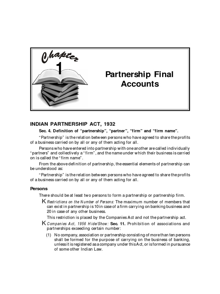 Partnership Final Accounts 1644397679 Download Free Pdf Debits And Credits Partnership