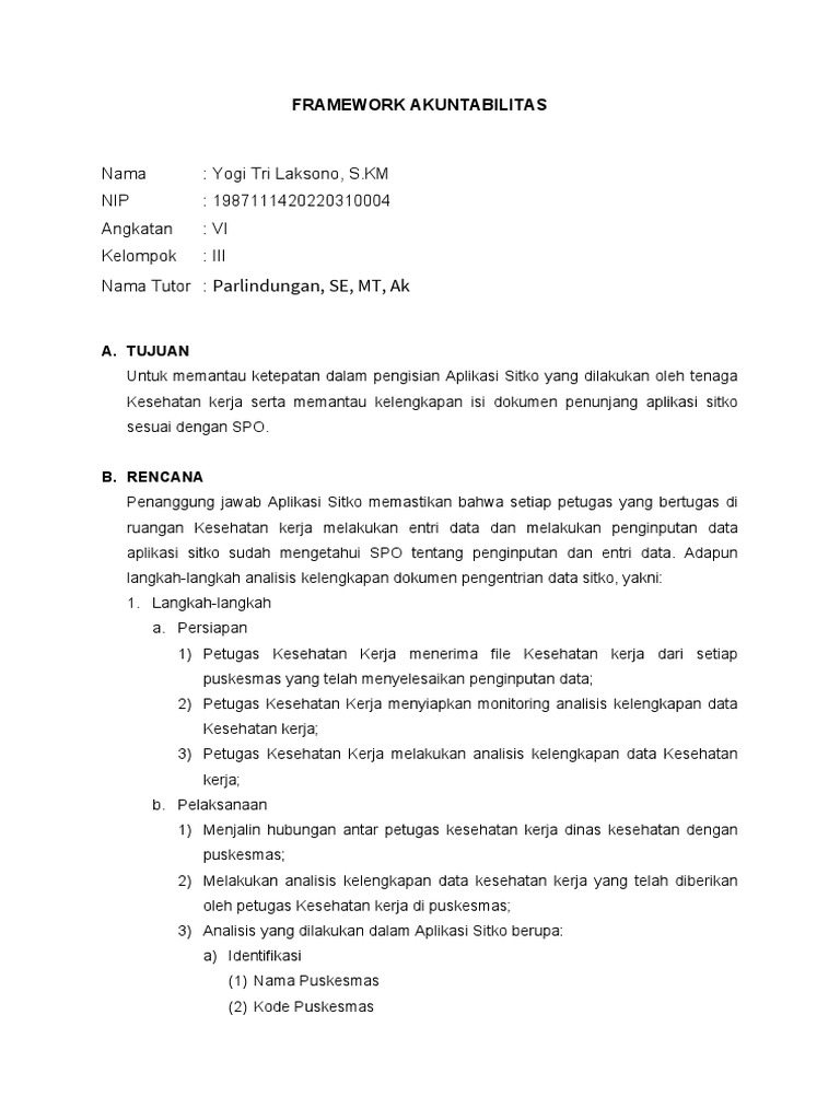 Self Learning Akuntabel Yogi Tri Laksono, S.KM | PDF | Sains & Matematika