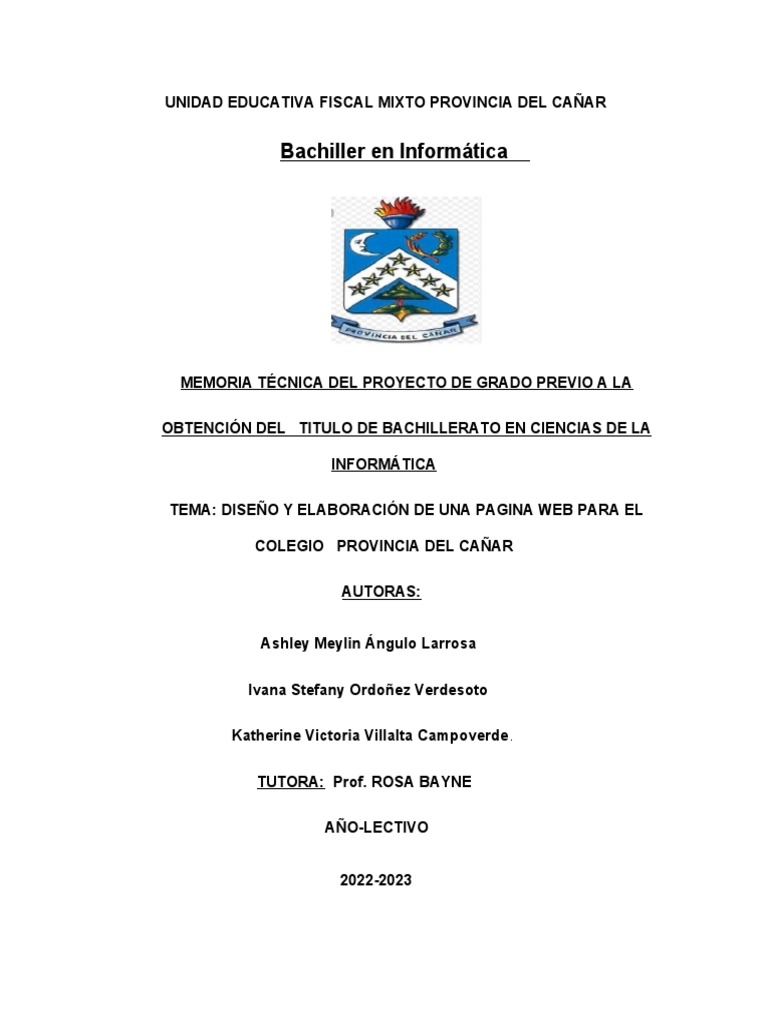 Proyecto de Grado | PDF