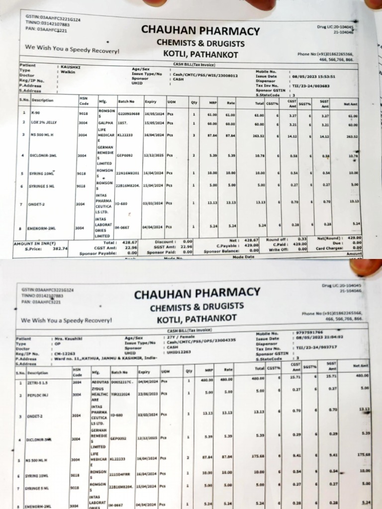Bills | PDF | Pharmacist | Accounts Payable
