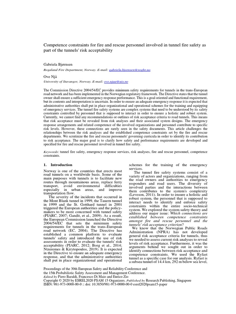 KATS - Publikasjoner - Bjørnsen & Njå. (2020) - Competence Constraints ...