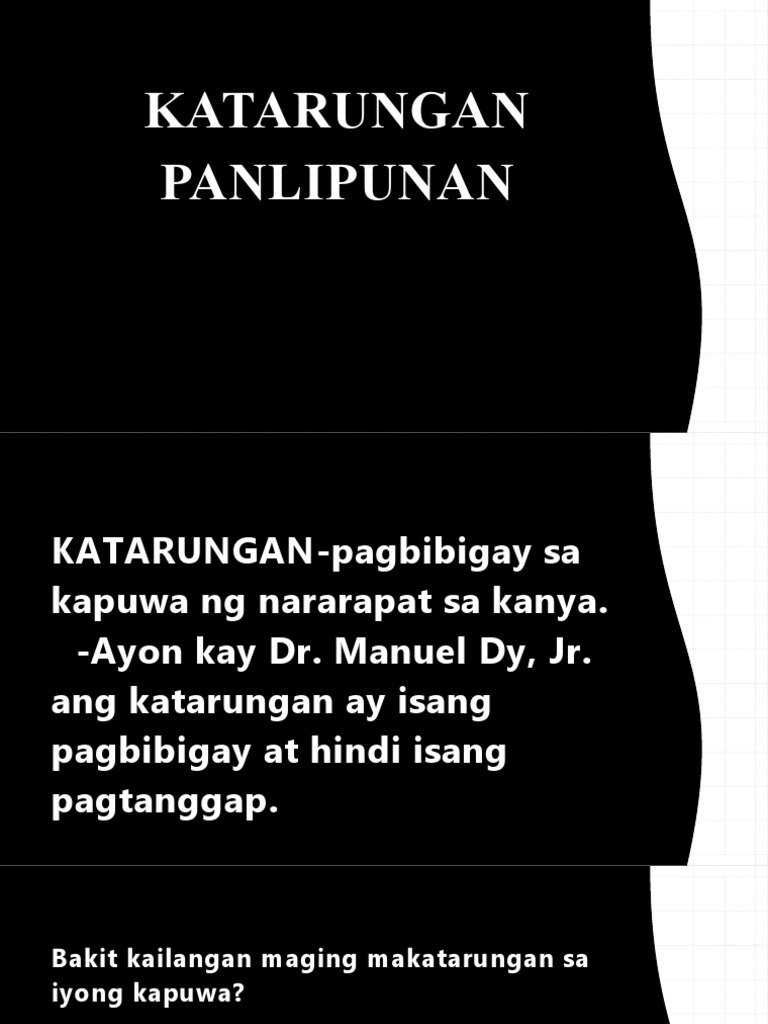 Katarungan Panlipunan | PDF