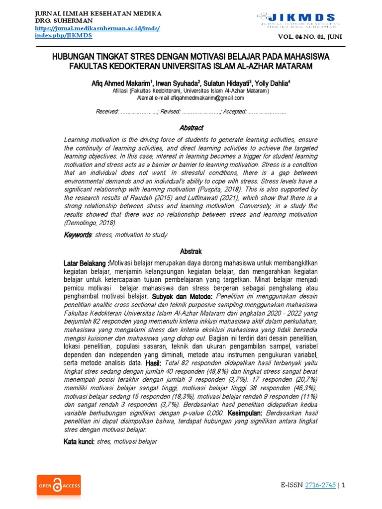 Artikel JIKMDS - Afiq Ahmed Makarim | PDF | Karier & Perkembangan ...