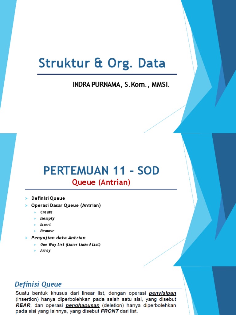 Konsep Antrian dalam Struktur Data | PDF | Komputer | Teknologi & Rekayasa