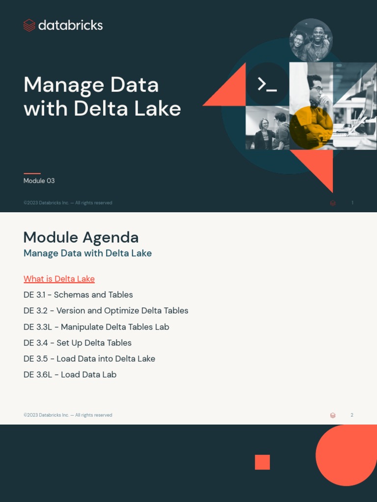 De Mod 3 Manage Data With Delta Lake | PDF | Acid | Table (Database)