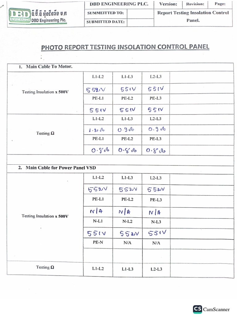 VSD Test Report | PDF