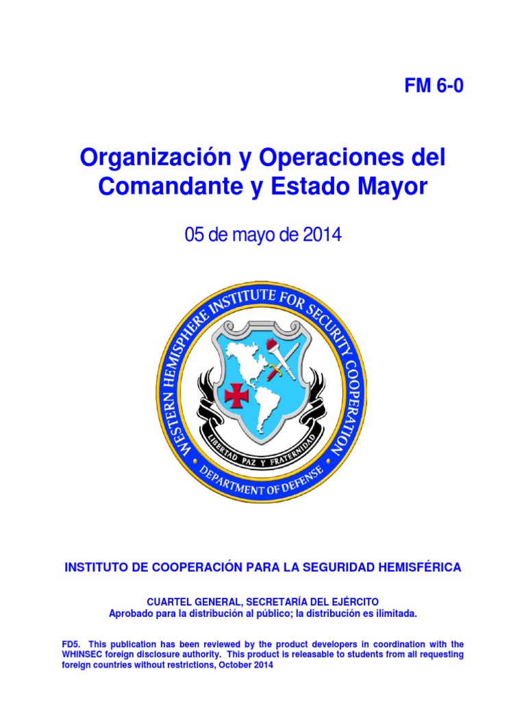 FM 6-0 MDMP Rasurado | PDF | Planificación | Toma de decisiones