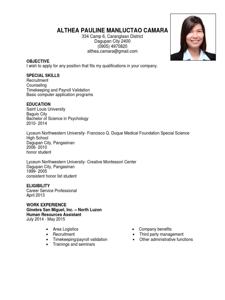 Apmc Resume | PDF | Human Resources | Recruitment