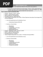 CS Form No. 212 Attachment - Work Experience Sheet - Blank | PDF
