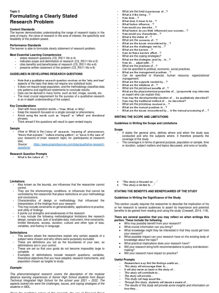 Week 4 Information-Sheet | PDF | Methodology | Qualitative Research